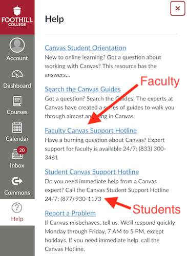 Canvas Help
